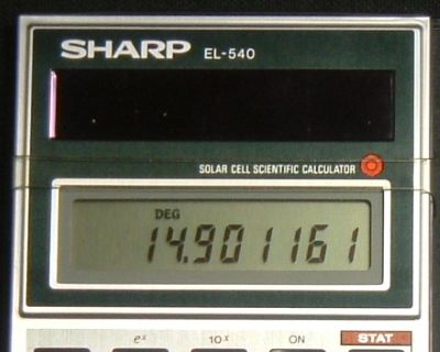 関数電卓EL-540(SHARP社): 安物GUYの銭失NIGHT